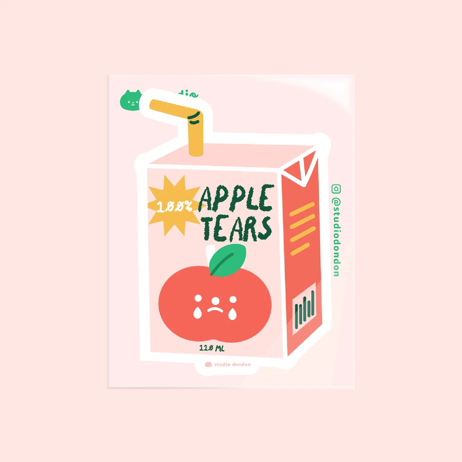 Studio DonDon - Apple Tears - Laptop Sticker – sari-sari stationery